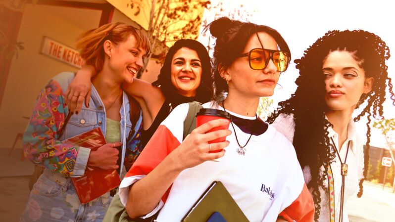 Wyfie S1 - four mismatched first years navigate res life