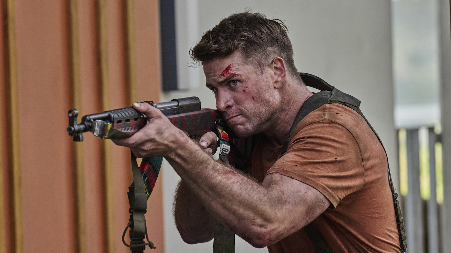 Land of Bad (2024) -Luke and Liam Hemsworth, and Russell Crowe